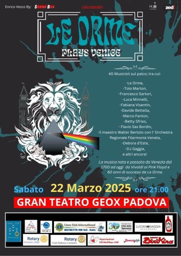 LE ORME: "Plays Venice 1965-2025" - Gran Teatro Geox, Padova 22.03.2025 - VeroRock